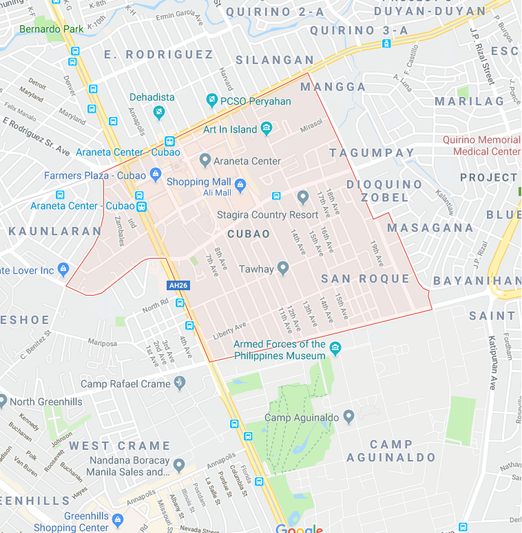 Map of Cubao, Quezon City | DMCI Homes
