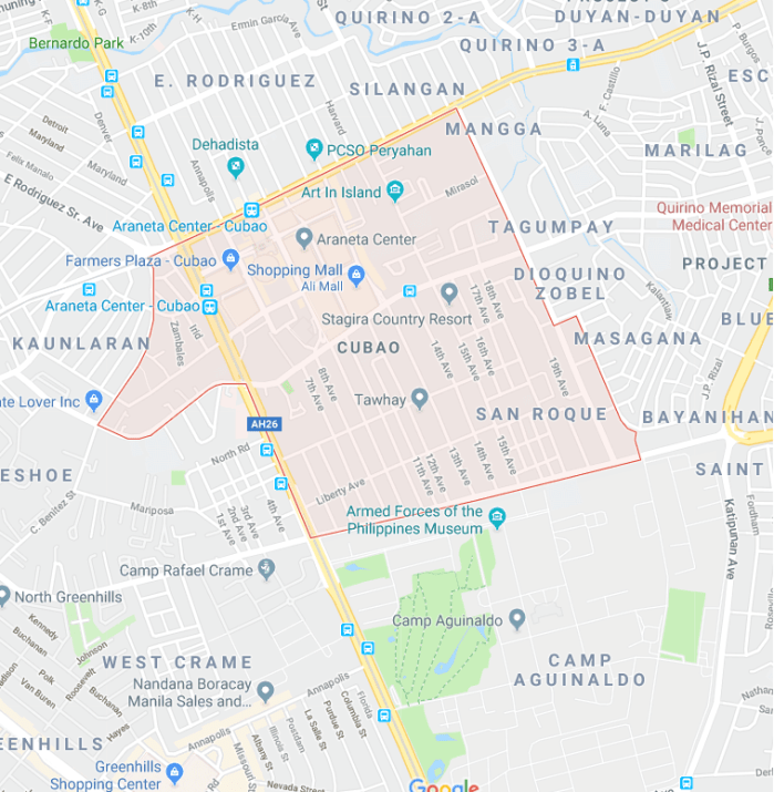 Map of Cubao, Quezon City | DMCI Homes