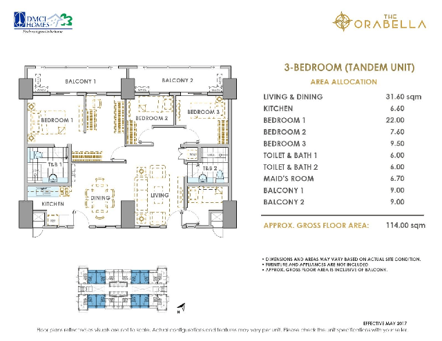 Orabella Unit Layout (8) | DMCI Homes